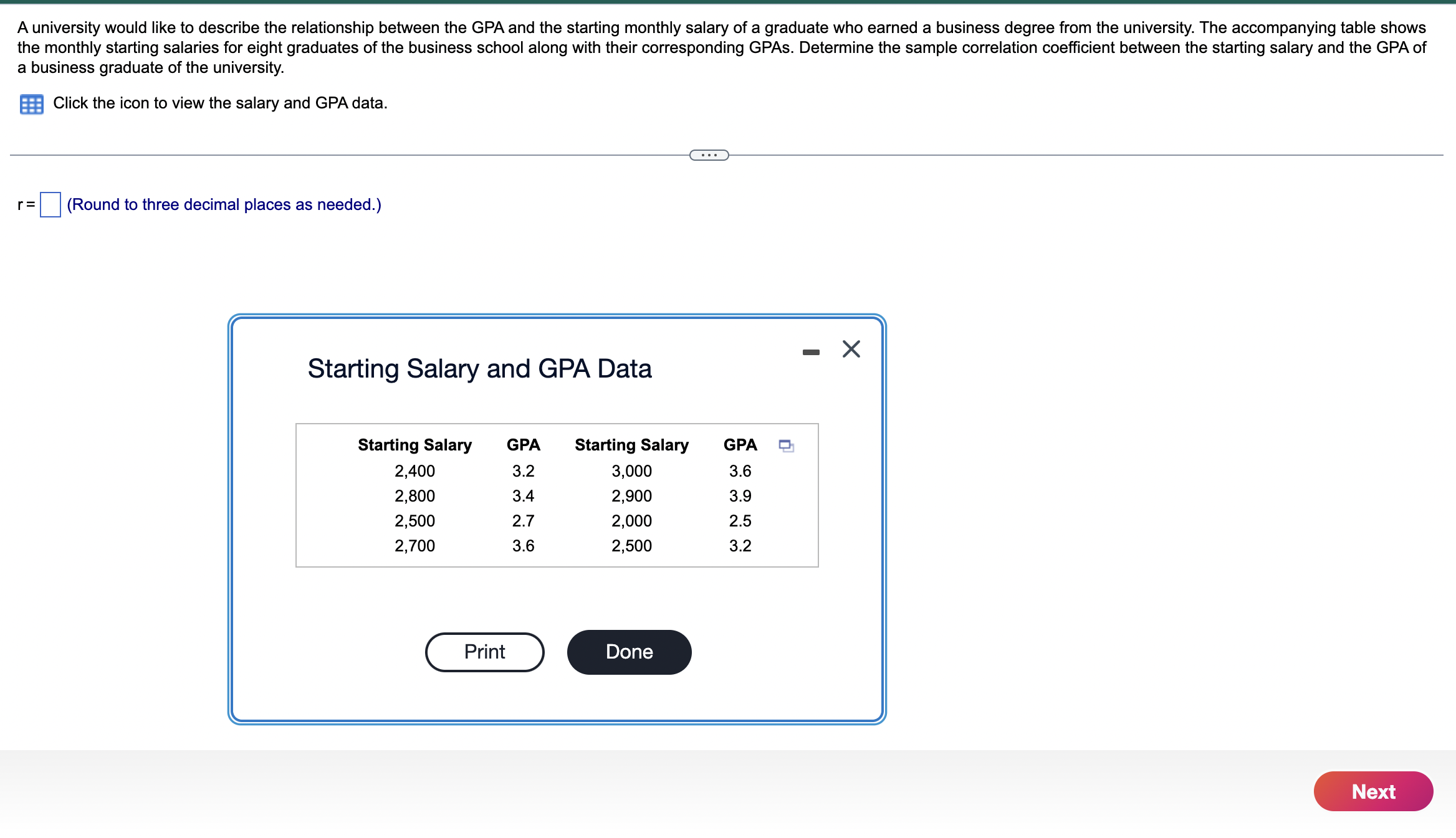 Solved a business graduate of the university. Click the icon | Chegg.com
