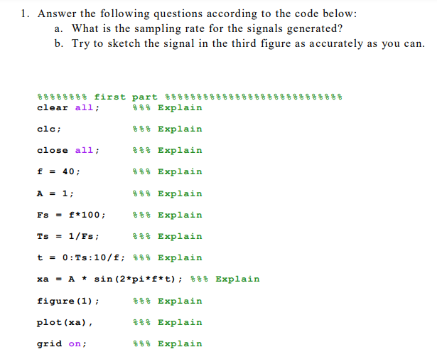 Solved DONOT USE MATLAB APP , JUST Try to sketch the signal | Chegg.com