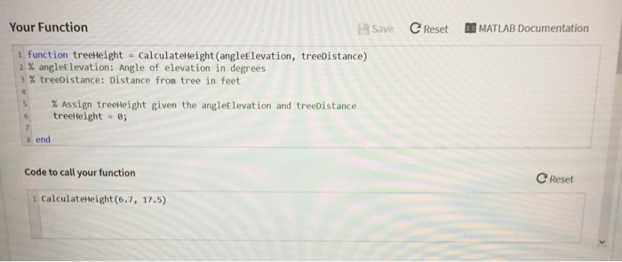 Solved Tree Height Write A Statement That Assigns Treeheight 