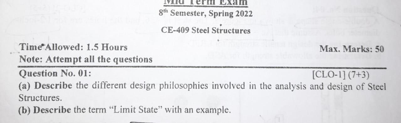 Solved Time Allowed: 1.5 Hours Max. Marks: 50 Note: Attempt | Chegg.com