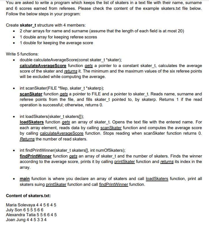 Solved You are asked to write a program which keeps the list | Chegg.com