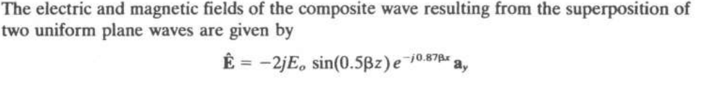 Solved The electric and magnetic fields of the composite | Chegg.com
