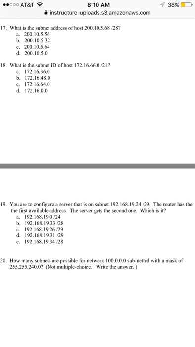 Solved 38% D 8:10 AM instructure-uploads.s3.amazonaws.com | Chegg.com