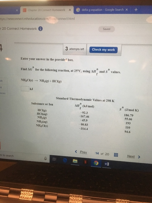Solved x delta g equation . Google Search Chapter 20 Connect | Chegg.com
