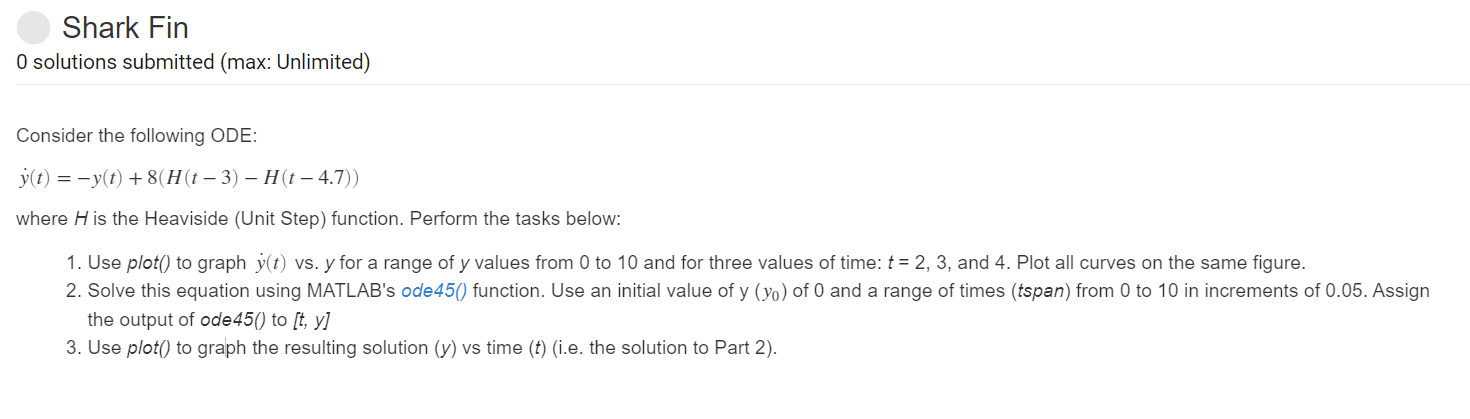 Consider the following ODE: | Chegg.com