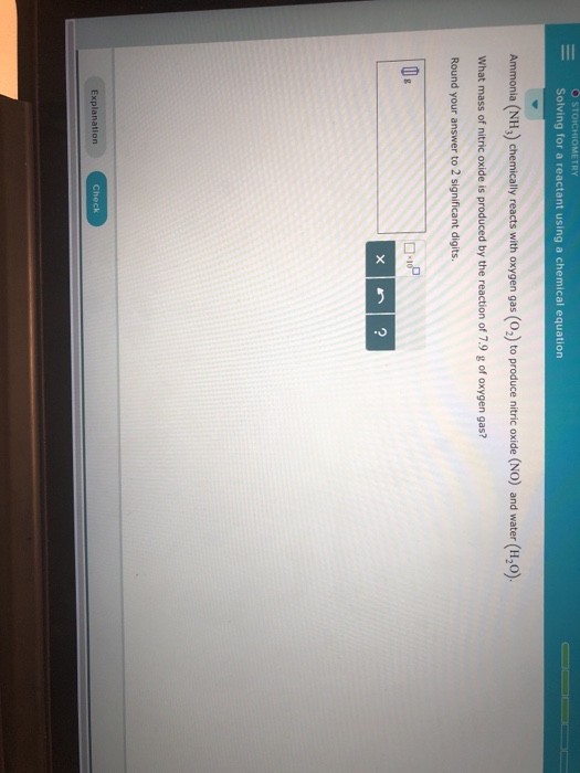 Solved O STOICHIOMETRY Solving for a reactant using a | Chegg.com