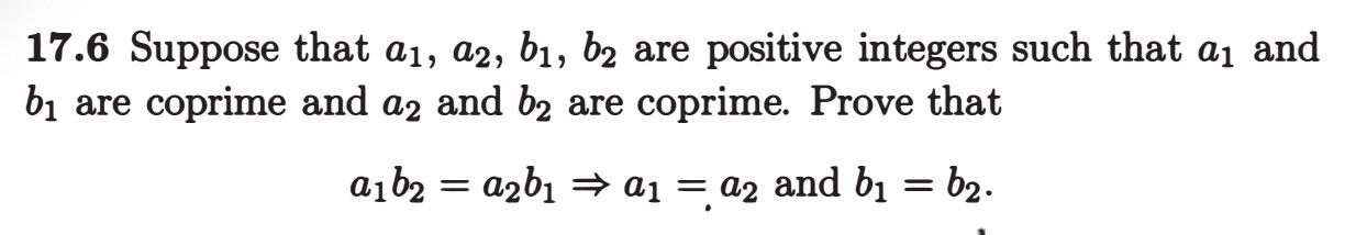 Solved suppose that a1 a2 b1 b2 are positive integers such | Chegg.com