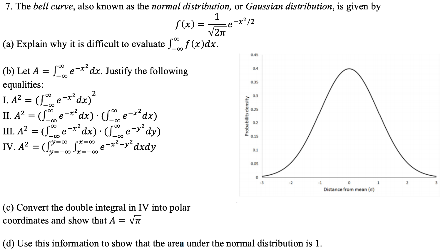 1 7. The bell curve, also known as the normal | Chegg.com