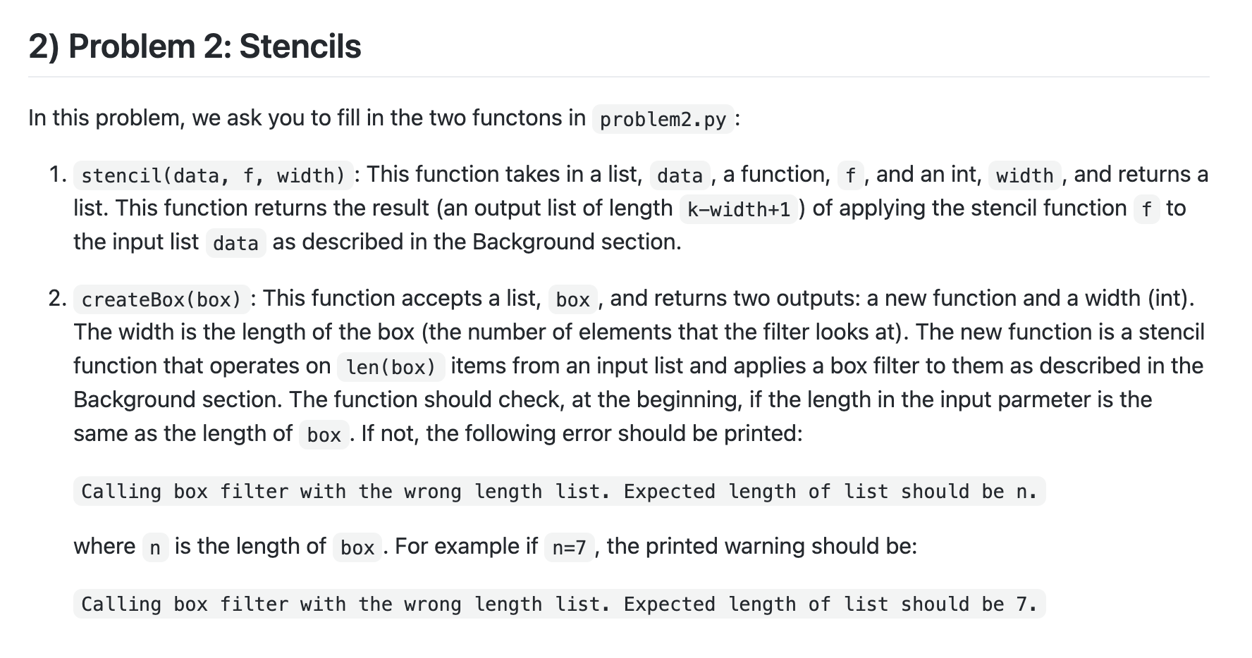 Solved 2) Problem 2: Stencils In this problem, we ask you to | Chegg.com