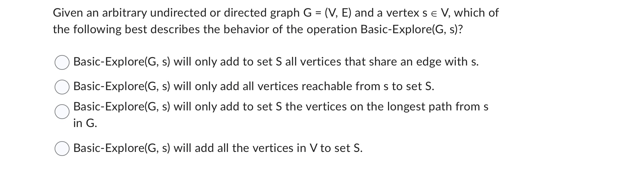 Solved Given an arbitrary undirected or directed graph | Chegg.com