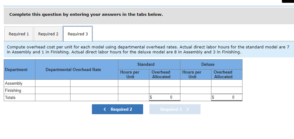 Solved Exercise 4-6 (Algo) Computing departmental overhead | Chegg.com