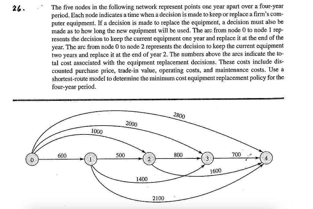 Solved Refer to problem \#26 (found in the Network and | Chegg.com Solved Refer to problem \#26 (found in the Network and | Chegg.com