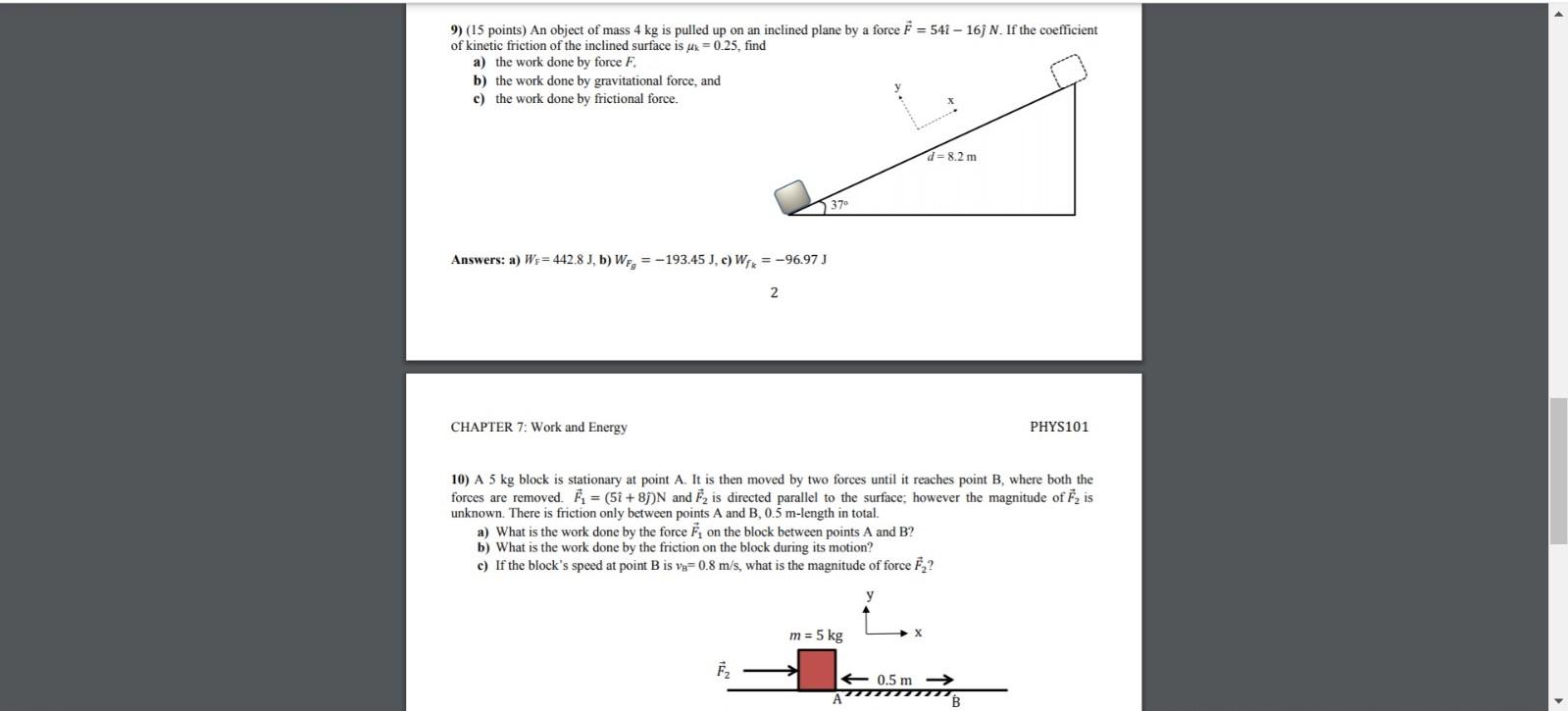 Solved 9) (15 points) An object of mass 4 kg is pulled up on | Chegg.com