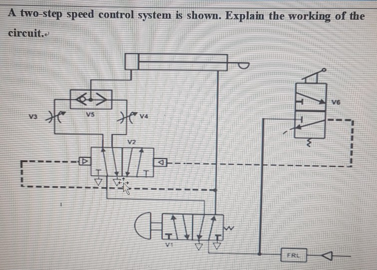Solved A two-step speed control system is shown. Explain the | Chegg.com