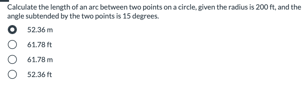 Solved Calculate the length of an arc between two points on | Chegg.com