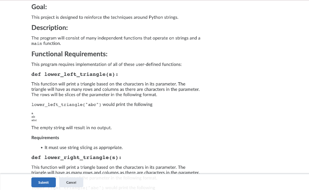 Solved Goal: This project is designed to reinforce the | Chegg.com