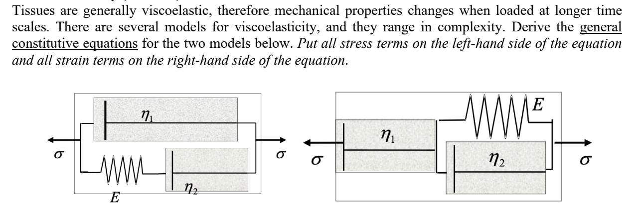 Solved Tissues are generally viscoelastic, therefore | Chegg.com
