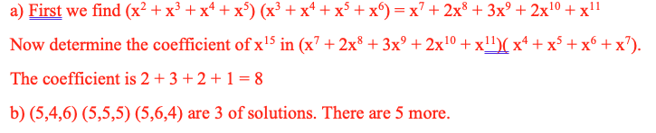 [Solved]: Build a generating function f(x) for, the number o