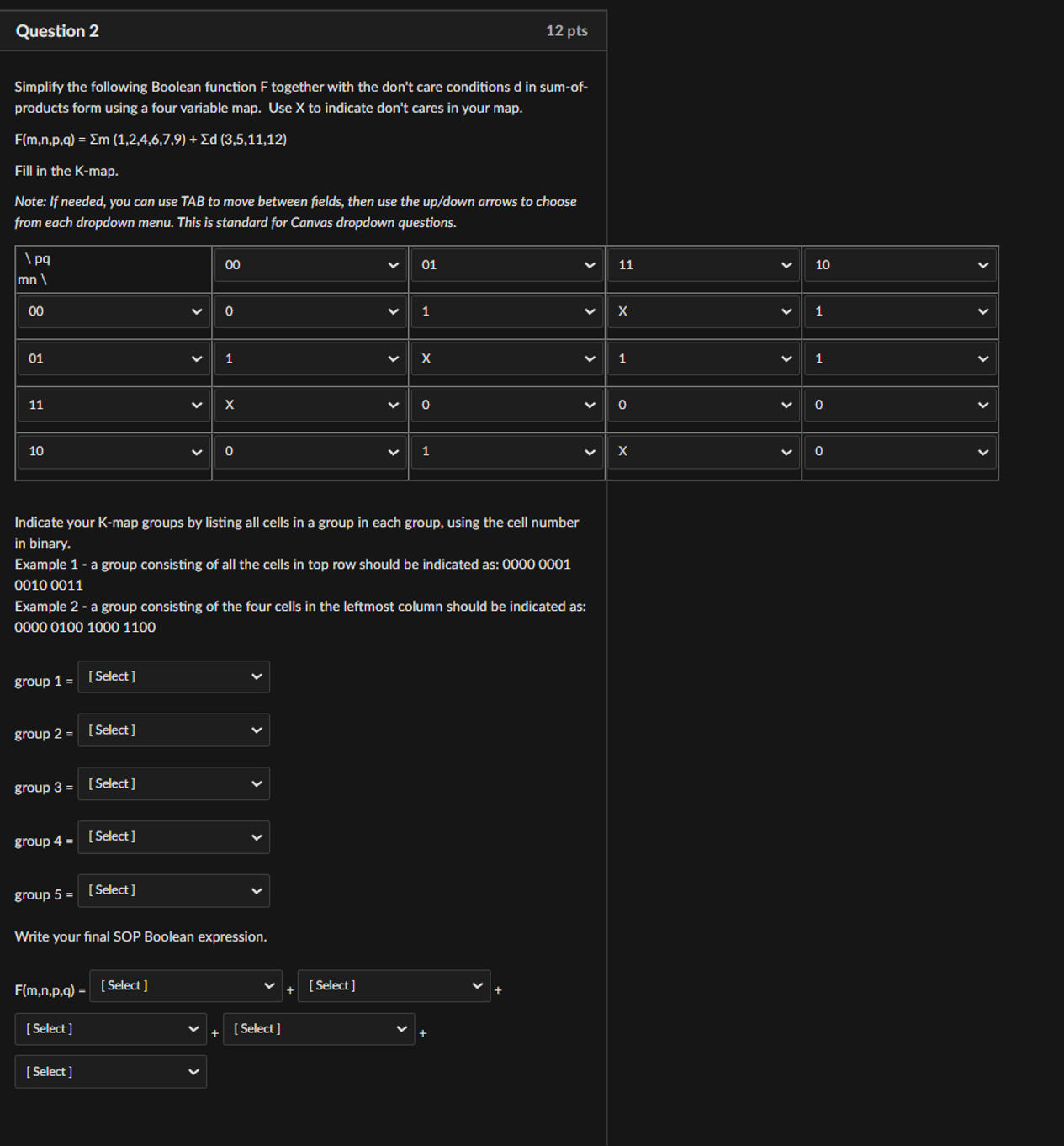 Solved Question 2Simplify the following Boolean function F | Chegg.com