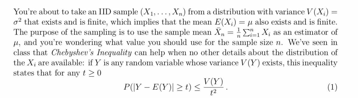 Solved You're about to take an IID sample (X1, . .. , Xn) | Chegg.com
