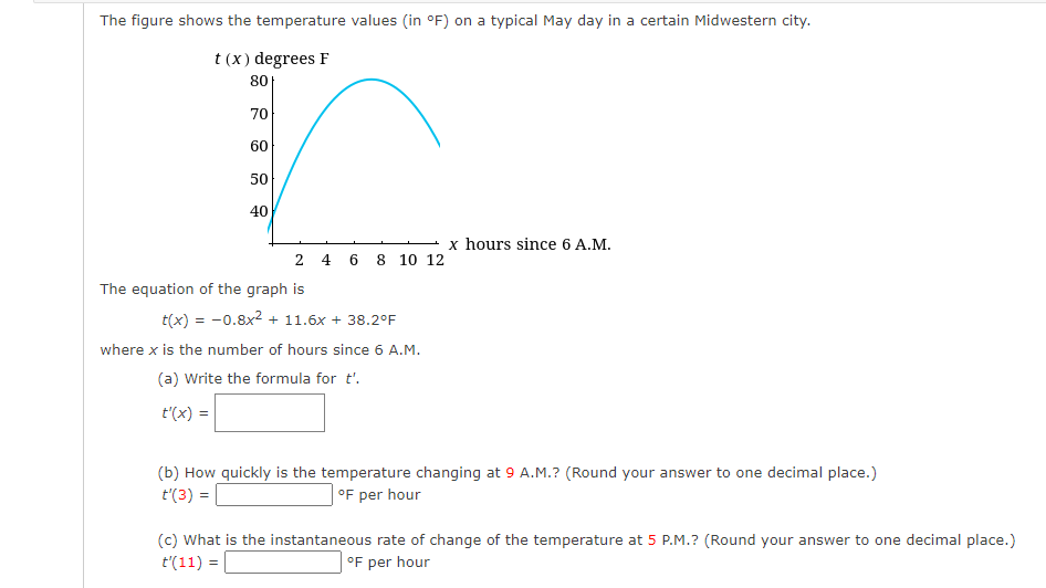 Solved The figure shows the temperature values in °F) on a | Chegg.com