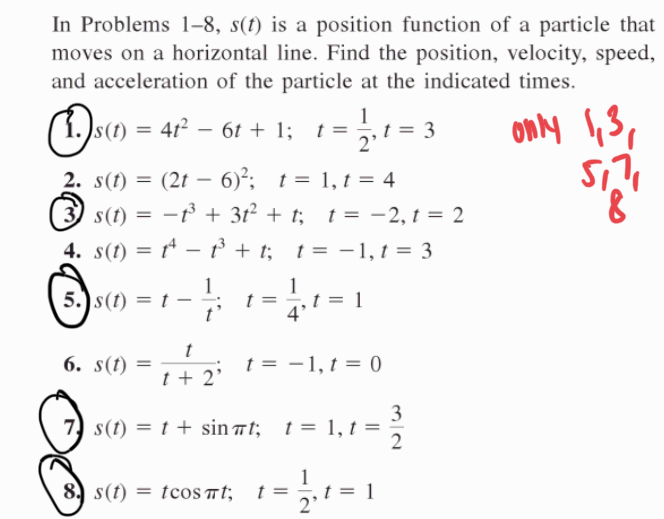Solved In Problems 1−8,s(t) is a position function of a | Chegg.com