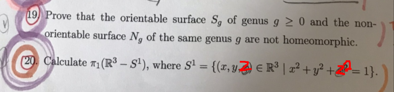 Prove that the orientable surface S, of genus g 20 | Chegg.com