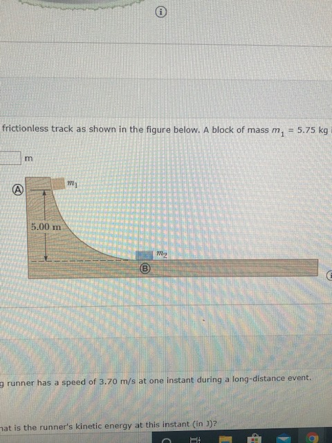 Solved Consider a frictionless track as shown in the figure | Chegg.com