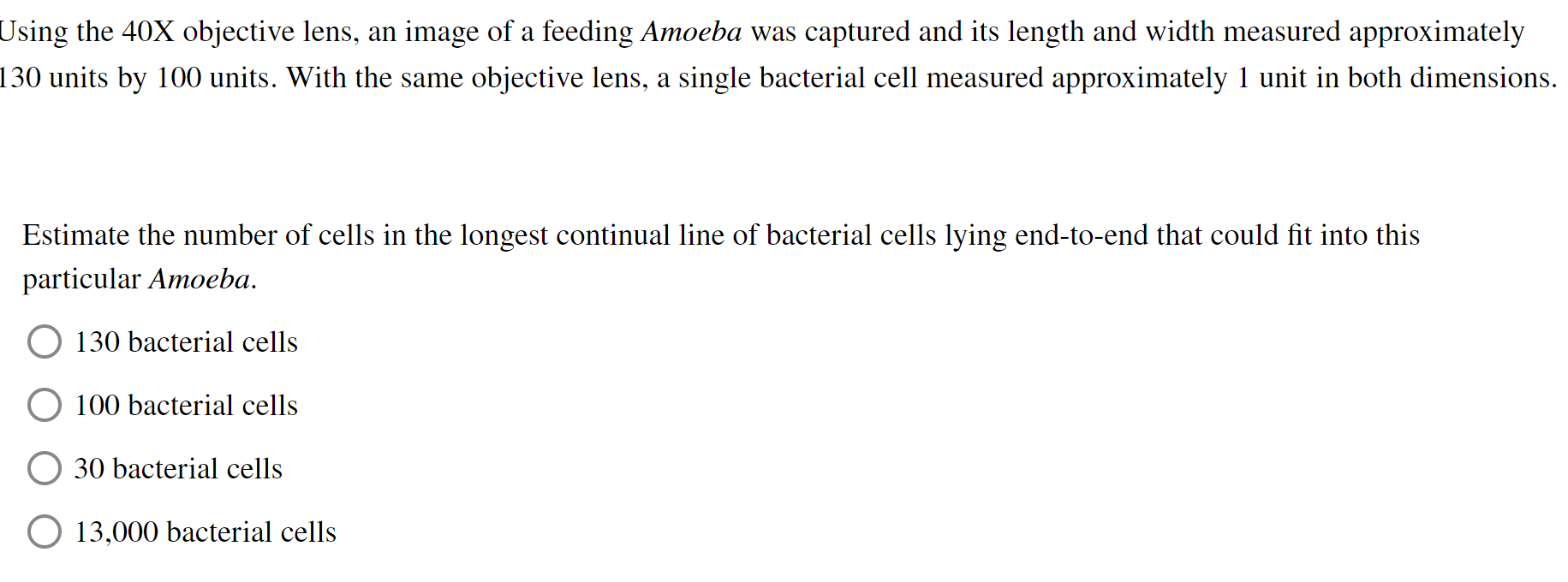 Solved Using the 40X objective lens, an image of a feeding | Chegg.com