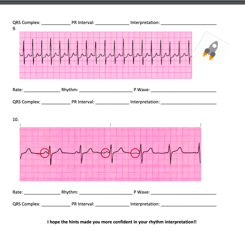 Solved Instructions: Evaluate each rhythm using the 5-step | Chegg.com