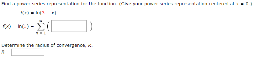 Solved Find a power series representation for the function. | Chegg.com