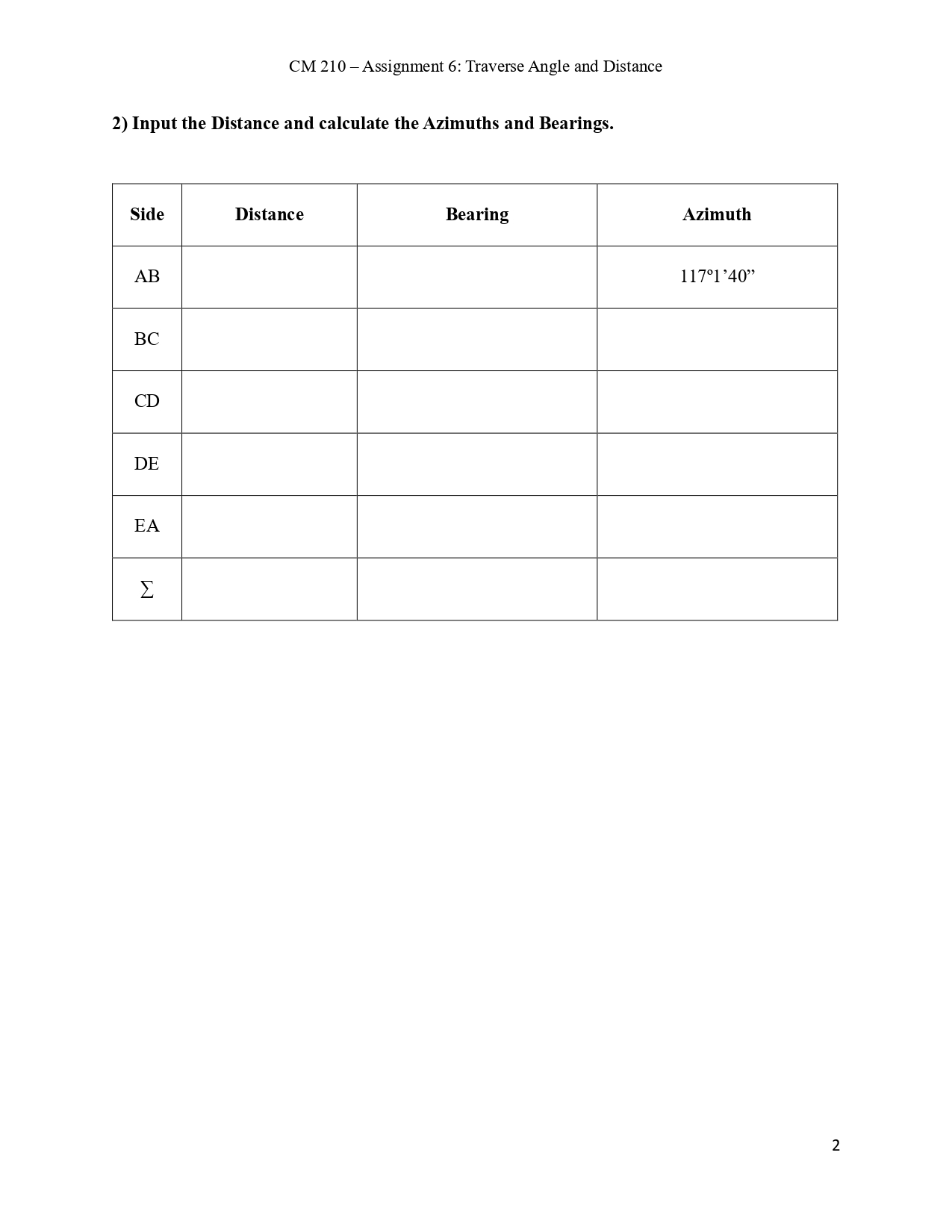 Solved Use the given traverse survey to solve the following | Chegg.com