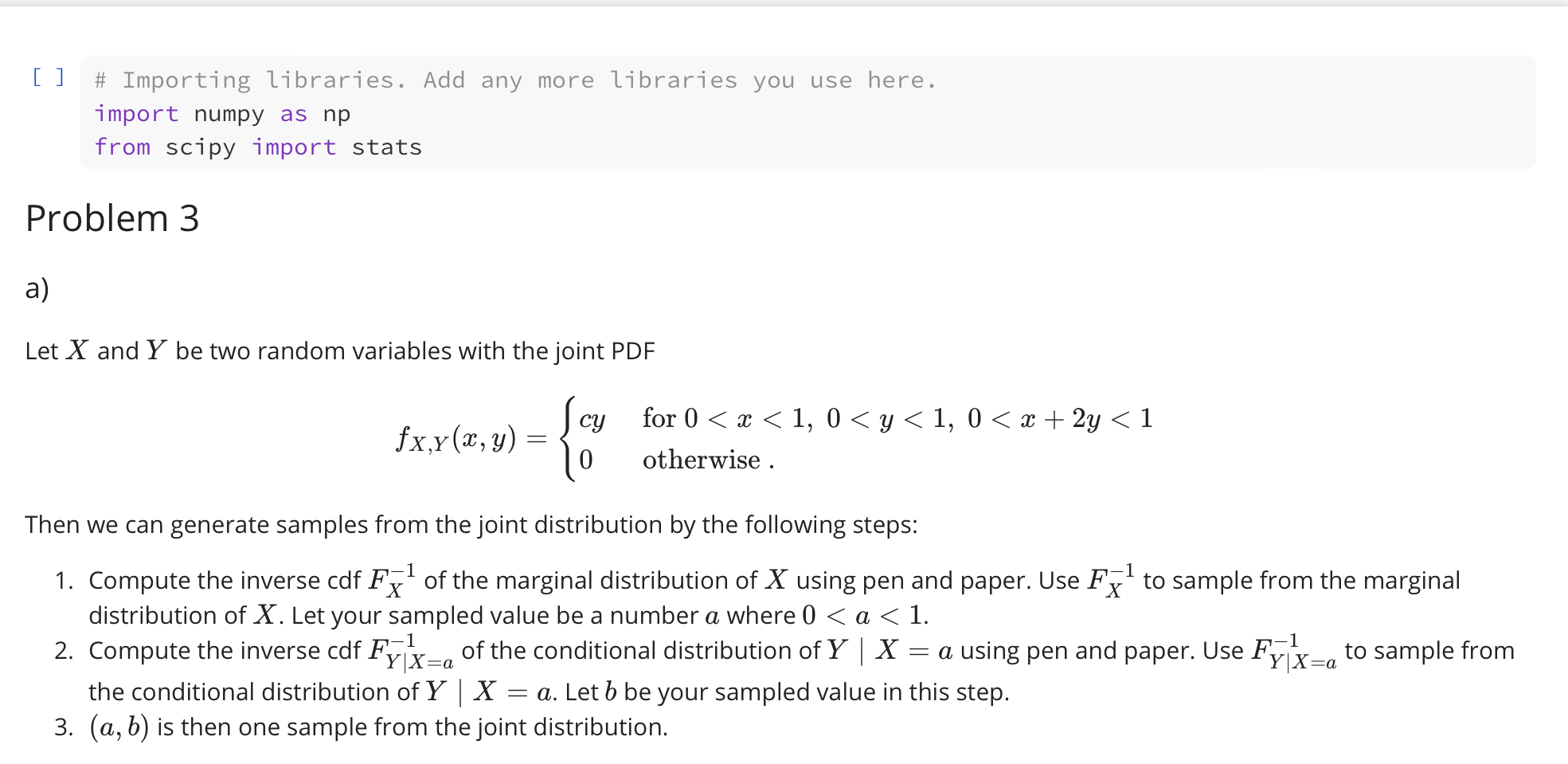 Python/Probability question. Please answer both parts | Chegg.com