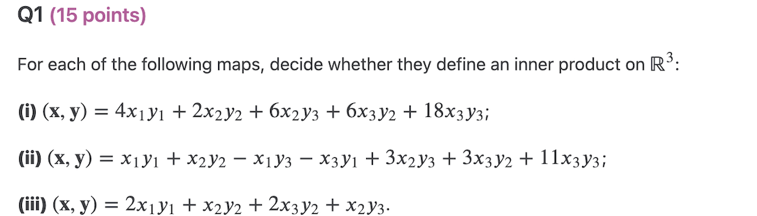 Solved Q1 (15 ﻿points)For each of the following maps, decide | Chegg.com