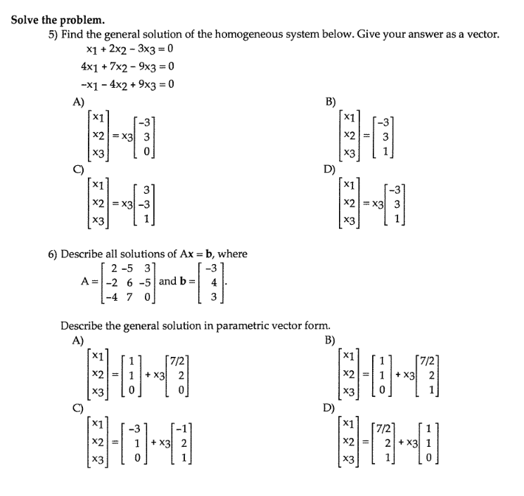 Solved Solve the problem 5) Find the general solution of the | Chegg.com