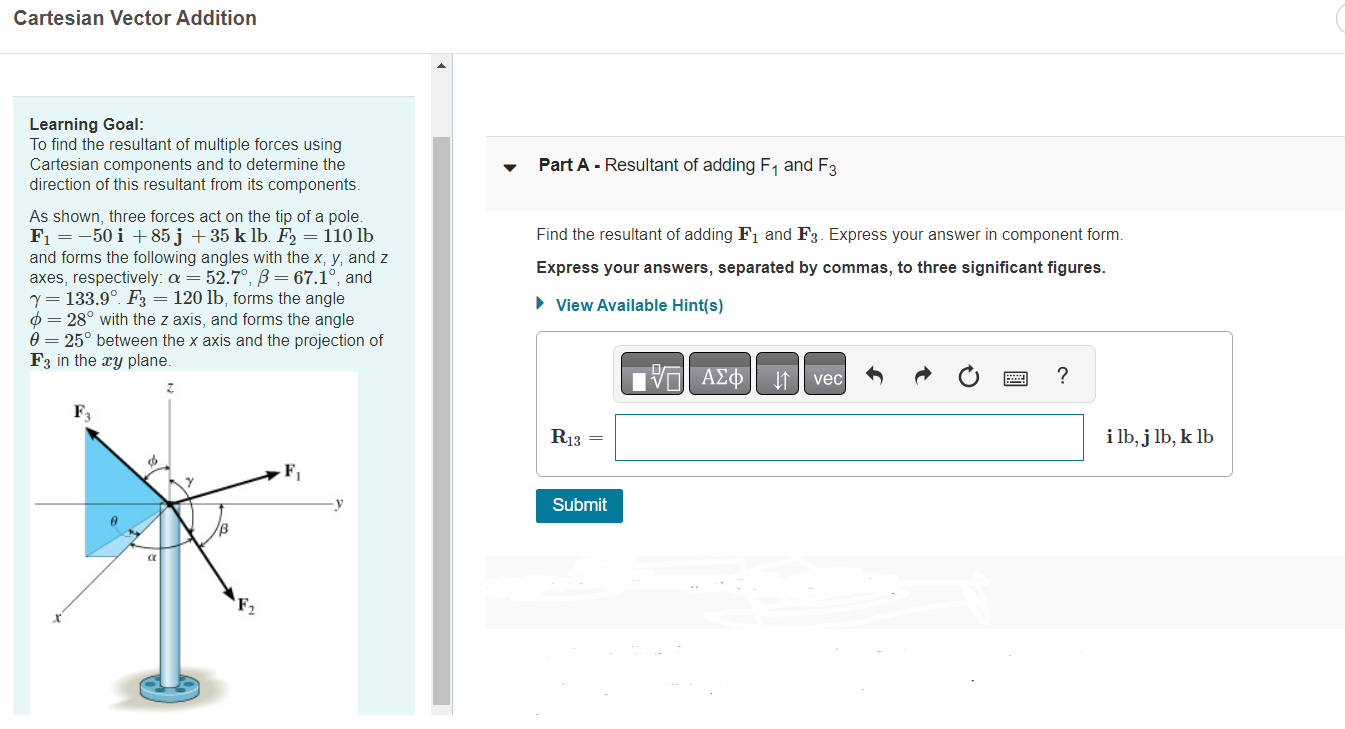 Solved Learning Goal: To find the resultant of multiple | Chegg.com