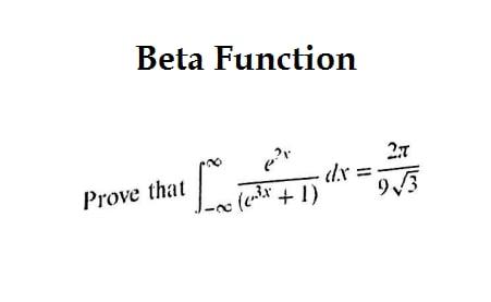 Solved Beta Function 27 p? dx (c.*x + 1) 93 Prove that -0 | Chegg.com