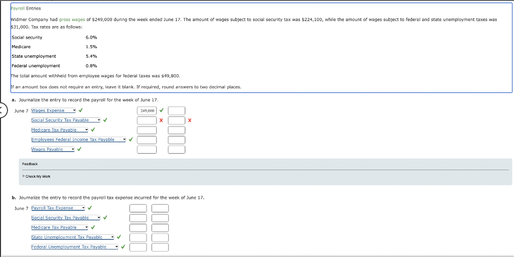 Solved The total amount withheld from employee wages for | Chegg.com
