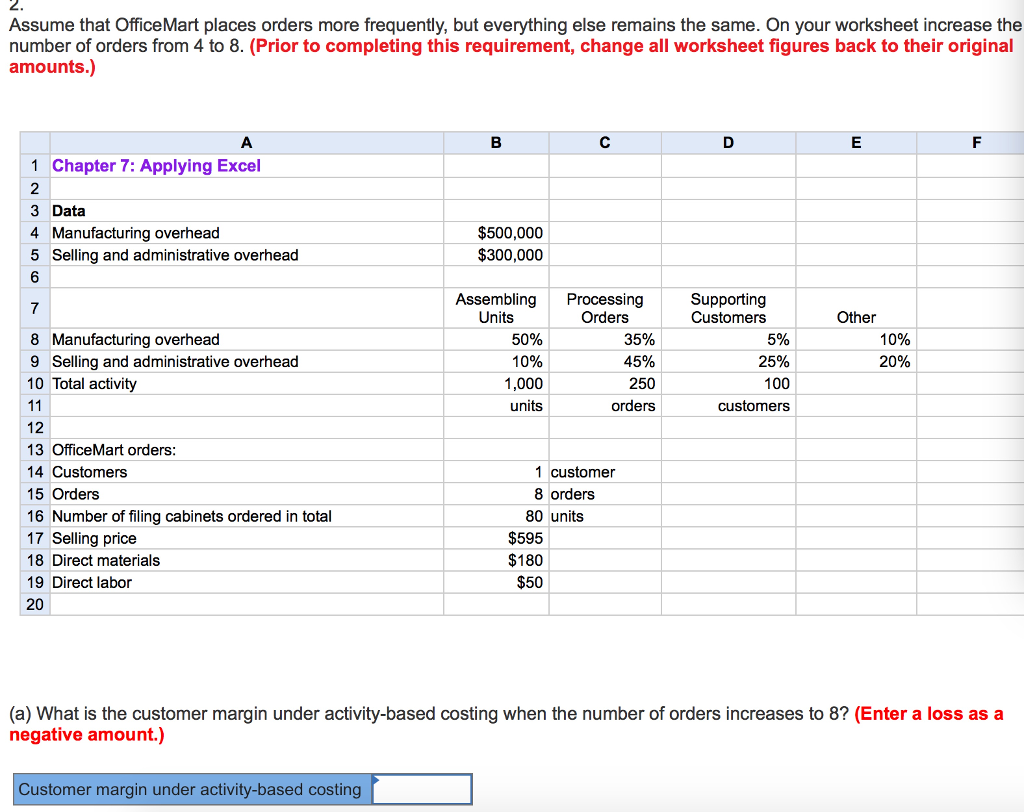 Solved Download the Applying Excel form and enter formulas | Chegg.com