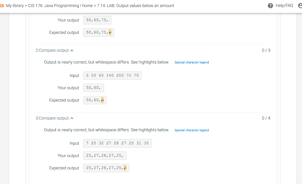 Solved 714 Lab Output Values Below An Amount Write A 