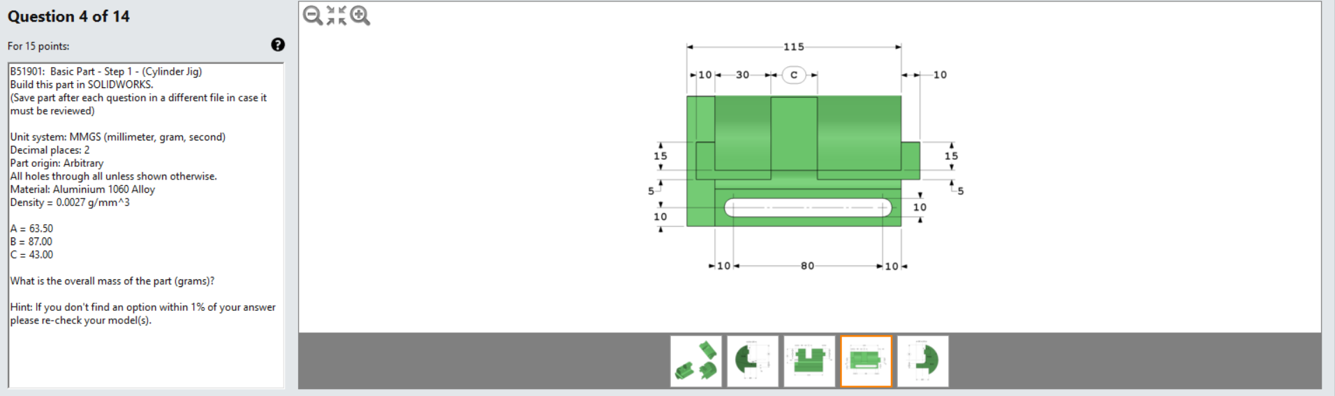Solved B51901: Basic Part - Step 1 - (Cylinder Jig) Build | Chegg.com