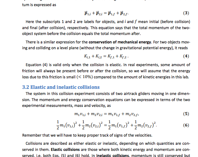 Solved (8) Show-Ka-Kel for a completely inelastic collision | Chegg.com