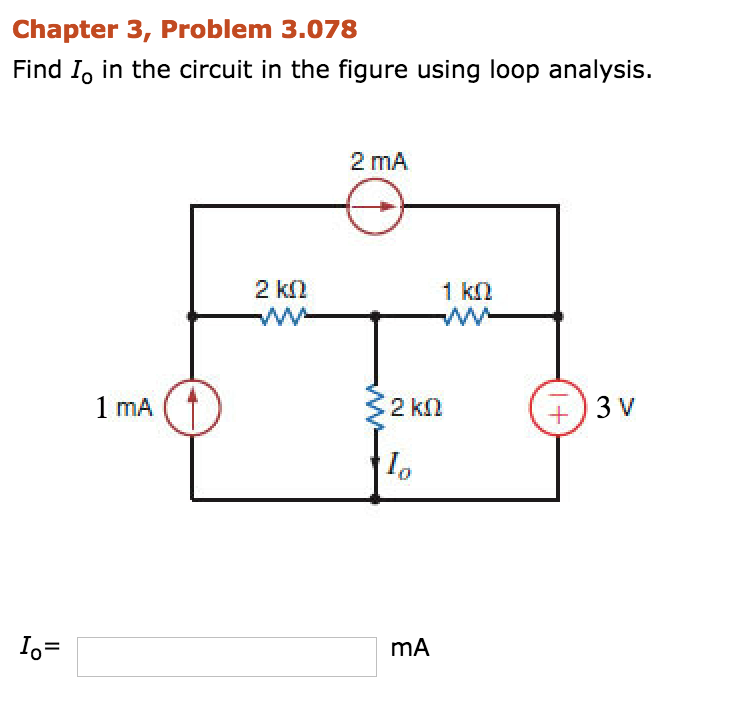 Solved Chapter 3 Problem 3078 Find Io In The Circuit In 0764