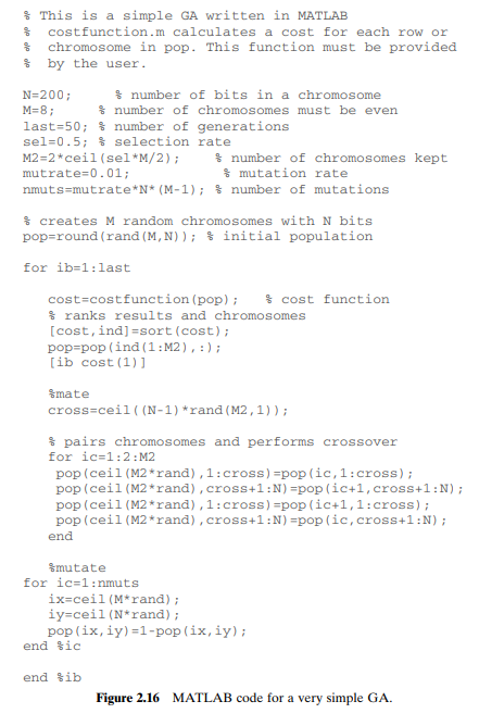 This is a simple GA written in MATLAB $ cost | Chegg.com