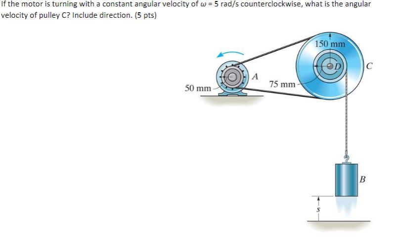 Solved If the motor is turning with a constant angular | Chegg.com