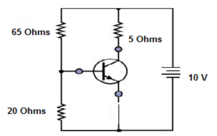 Solved Find the operating point of the transistor and in | Chegg.com