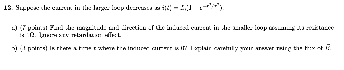 Solved The figure on the right shows two parallel loops of | Chegg.com