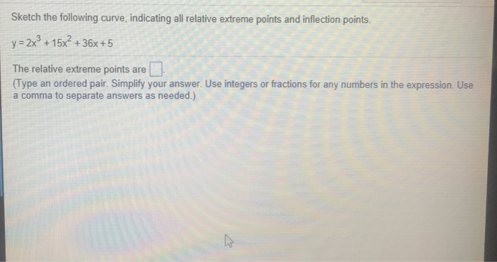 Solved Solutions for relative extreme points, critical | Chegg.com