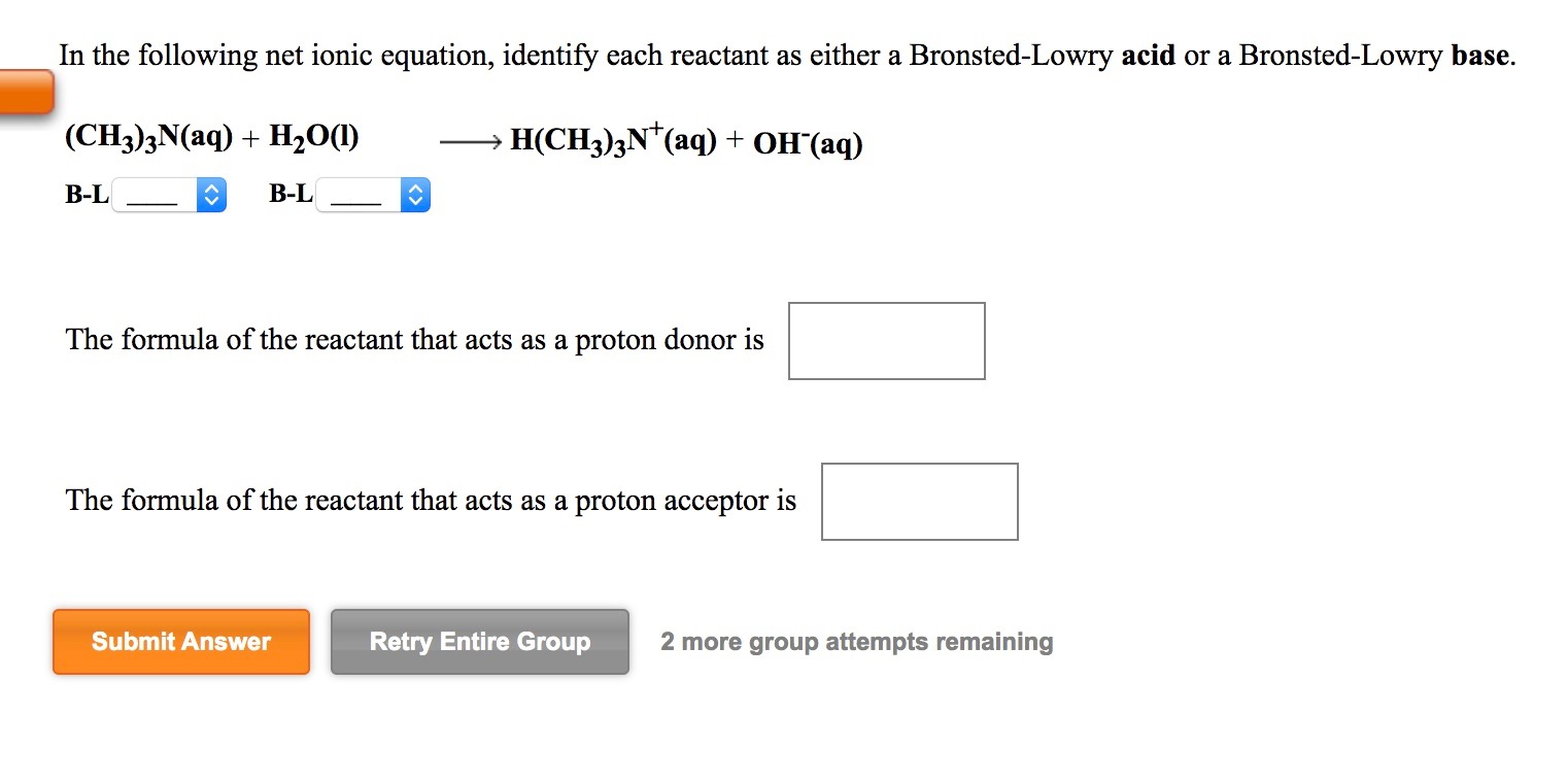 Solved In the following net ionic equation, identify each | Chegg.com