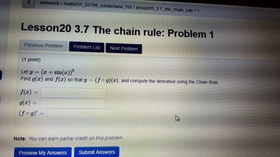 Solved webwork / math231_22799_sunderland_f19 / lesson20_3.7 | Chegg.com